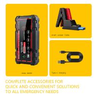 China 600A Peak Current Jump Starter with 6400mAh Battery and Built-in Flashlight Portable Battery Booster for sale