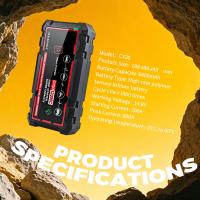 China 600A Peak Current Jump Starter with 6400mAh Battery and Built-in Flashlight Portable Battery Booster for sale