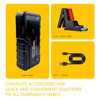 China Peak 6400mAh Battery Multi Functional Jump Starter with 600A Peak Current and Built-in Flashlight for Emergency Use for sale