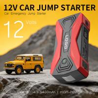 China 12V Car Jump Starter with 500A Peak Current 6000mAh Battery and 150 PSI Air Compressor for sale
