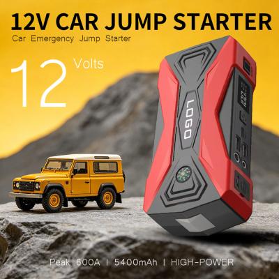 China 12V Car Jump Starter with 500A Peak Current 6000mAh Battery and 150 PSI Air Compressor for sale