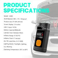 China Compact 600A Peak Current Jump Starter with 8000mAh Battery and 150 PSI Air Compressor for sale