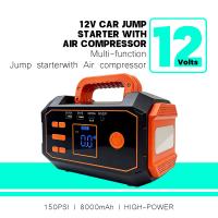 China Heavy-Duty 600A Peak Current Jump Starter with Built-in Air Inflator & 24000mAh Portable Power Bank for sale