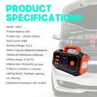China Heavy-Duty 600A Peak Current Jump Starter with Built-in Air Inflator & 24000mAh Portable Power Bank for sale