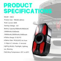 China Portable 12V Jump Starter with 600A Peak Current 150 PSI Air Compressor and 8000mAh Power Bank for sale