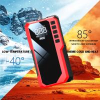 China Slim 12V Jump Starter with 600A Peak Current Built-in Air Compressor and 6400mAh Battery for sale