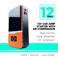 China Ultra-Capacity 600A Peak Current Jump Starter with 150PSI Air Compressor & 30000mAh Battery for sale