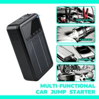 China Solar 12V Multi Functional Jump Starter with 150 PSI Air Compressor and 8000mAh Portable Power Bank for sale