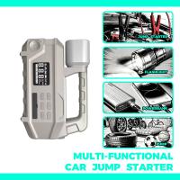 China Heavy-Duty 1000A Peak Current Multi Functional Jump Starter with Built-in Air Compressor & Emergency Light for sale