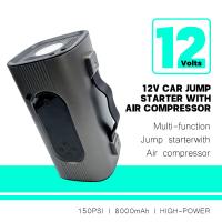 China Heavy-Duty 1000A Peak Current Jump Starter with 150PSI Air Compressor and 8000mAh Power Bank for sale