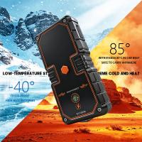 China Rugged Pro 12V Car Jump Starter with 8000mAh Battery and 150 PSI Air Compressor Emergency Power Bank for sale