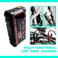 China Portable 12V 600A Peak Current Jump Starter with 6400mAh Battery and Multi-Function Emergency Charging for sale