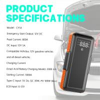 China 12V Smart Car Jump Starter with 1000A Boost, PD 100W Fast Charging & Digital Display Power Bank for sale