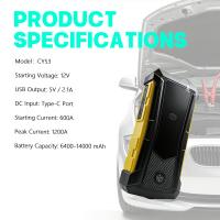 China 12V Heavy-Duty Car Jump Starter with 1200A Peak Power, Multi-LED Emergency Light & 150 PSI Tire Inflator for sale