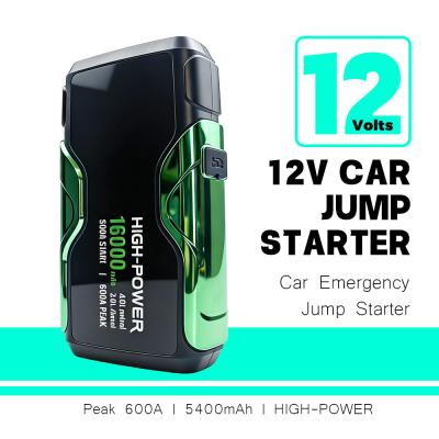 China Compact Car Jump Starter with 600A Peak Power, 6400mAh Battery & Built-in Tire Inflator for sale