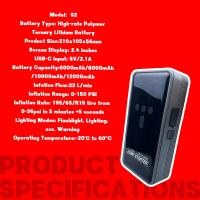 China Car Jump Starter with 150PSI Air Compressor and 6400mAh Battery Booster 600A Peak Current for sale