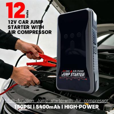 China Smart Jump Starter with 150PSI Air Compressor and 8000mAh Battery - Digital Display Portable Power Bank for sale