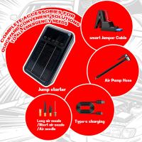 China RuggedBoost 28B2 12V Compact Jump Starter with 600A Peak Current 6400mAh Battery and Built-in Air Compressor for sale