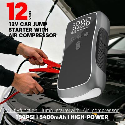 China Core Start 12V Car Jump Starter with 600A Peak Power, 8000mAh Battery & 150PSI Air Compressor for sale