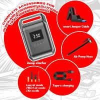 China Reliable 1000A Peak Power Jump Starter with 150PSI Air Compressor and 8000mAh Portable Power Bank for sale