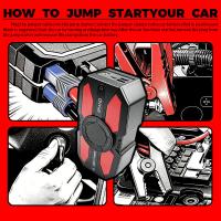China Compact 600A Peak Power Car Jump Starter with Multi-Capacity Battery Booster & 150PSI Air Compressor for sale