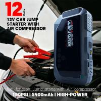 China 12V Smart Car Jump Starter with 150 PSI Tire Inflator and 800A Peak Current Portable Battery Booster for sale