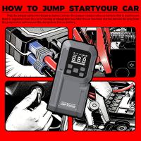 China Smart 12V Car Jump Starter with 1000A Peak Current, 150PSI Air Compressor & Digital Display for sale