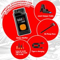 China Smart 12V Car Jump Starter with Fireproof Design, 150PSI Air Compressor & Digital Display for sale