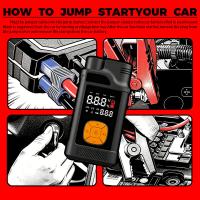 China Smart 12V Car Jump Starter with Fireproof Design, 150PSI Air Compressor & Digital Display for sale