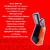 China Heavy-Duty Multi Functional Jump Starter with 150PSI Air Compressor 12000mAh Battery and Emergency Work Light for sale