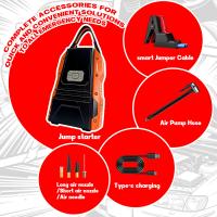 China Heavy-Duty Multi Functional Jump Starter with 150PSI Air Compressor 12000mAh Battery and Emergency Work Light for sale