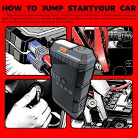 China 12V Jump Starter with 1000A Peak Power, 8000mAh Battery & Smart Digital Air Compressor for sale