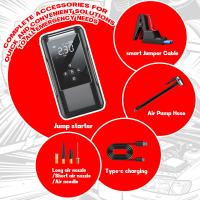 China Smart Compact 12V Jump Starter with Digital Display 150PSI Air Compressor & 6400mAh Battery for sale