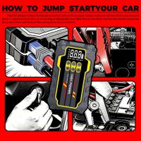 China Portable Jump Starter with 150PSI Air Compressor 8000mAh Battery and 600A Peak Current for Emergency Car Charging for sale