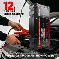 China Rugged 12V Car Jump Starter with 600A Peak Power, 6400mAh Battery & Heavy-Duty Protection Design for sale
