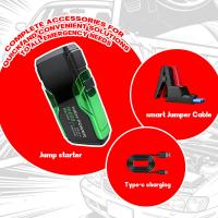 China Sleek 12V Portable Jump Starter with 600A Peak Power & 6400mAh Compact Battery Pack for sale