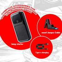 China Ultra 12V High-Capacity Jump Starter with 1000A Peak Power 12000mAh Battery and 150 PSI Air Compressor for sale