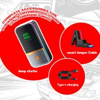 China High-Capacity 600A Peak Current Car Jump Starter with 8000mAh Battery and 150 PSI Air Compressor for sale