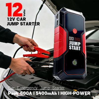 China 12V Wireless Charging Jump Starter with 600A Peak Current and 8000mAh Portable Battery Booster Power Bank for sale