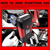 China 12V Wireless Charging Jump Starter with 600A Peak Current and 8000mAh Portable Battery Booster Power Bank for sale