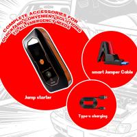 China Portable 12V Car Jump Starter with 600A Peak Current Compact Design and LED Flashlight Emergency Battery Booster for sale