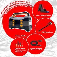 China Multi-Functional Jump Starter with 150PSI Air Compressor 12V DC Emergency Power Station and 10000mAh Battery for sale