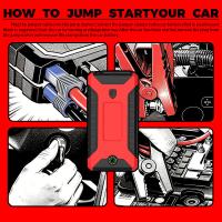 China Compact 12V 600A Peak Current Car Jump Starter with 5400mAh Battery Portable Power Bank Emergency Battery Booster for sale