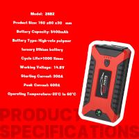 China 12V 600A Peak Current Compact Car Jump Starter Portable Battery Booster with LED Indicator for sale