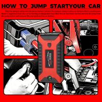 China 12V 600A Peak Current Compact Car Jump Starter Portable Battery Booster with LED Indicator for sale