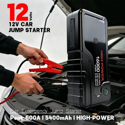 China 12V 600A Peak Current Car Jump Starter with 6400mAh Battery and Type-C Fast Charging for sale
