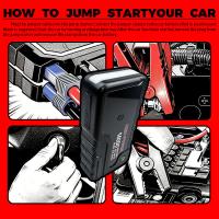 China 12V 600A Peak Current Car Jump Starter with 6400mAh Battery and Type-C Fast Charging for sale