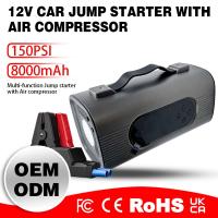 China 1000A Peak Current Jump Starter with 150 PSI Air Compressor and 8000mAh Portable Power Bank for sale