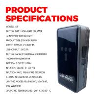 China Multi Functional Jump Starter Portable Car Battery Booster Pack Emergency Power Bank with LED Light and USB Charging Ports for Vehicles for sale