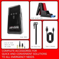 China Multi Functional Jump Starter Portable Car Battery Booster Pack Emergency Power Bank with LED Light and USB Charging Ports for Vehicles for sale